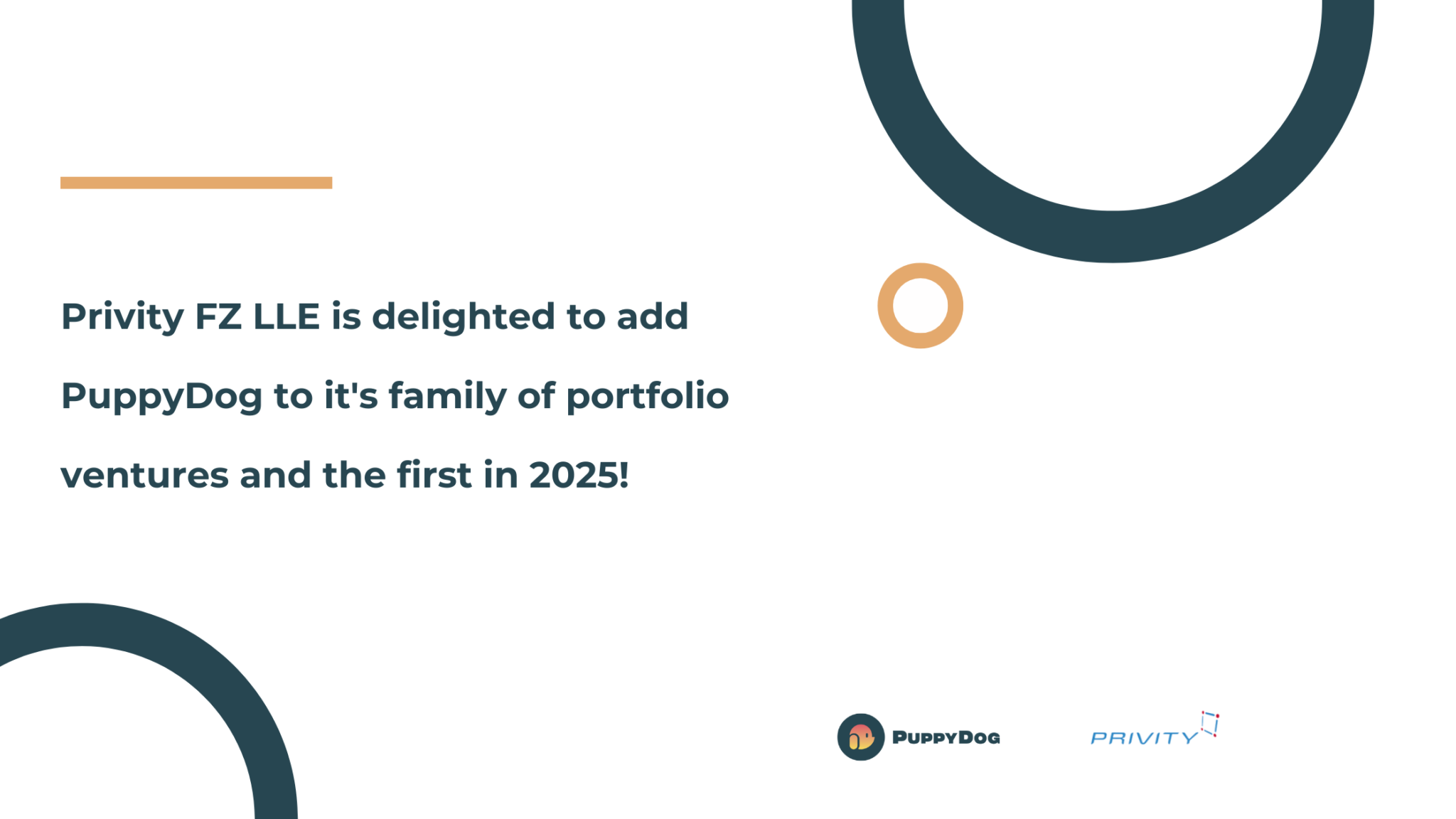 Privity FZ LLE is delighted to add PuppyDog to it’s family of portfolio ventures and the first ...